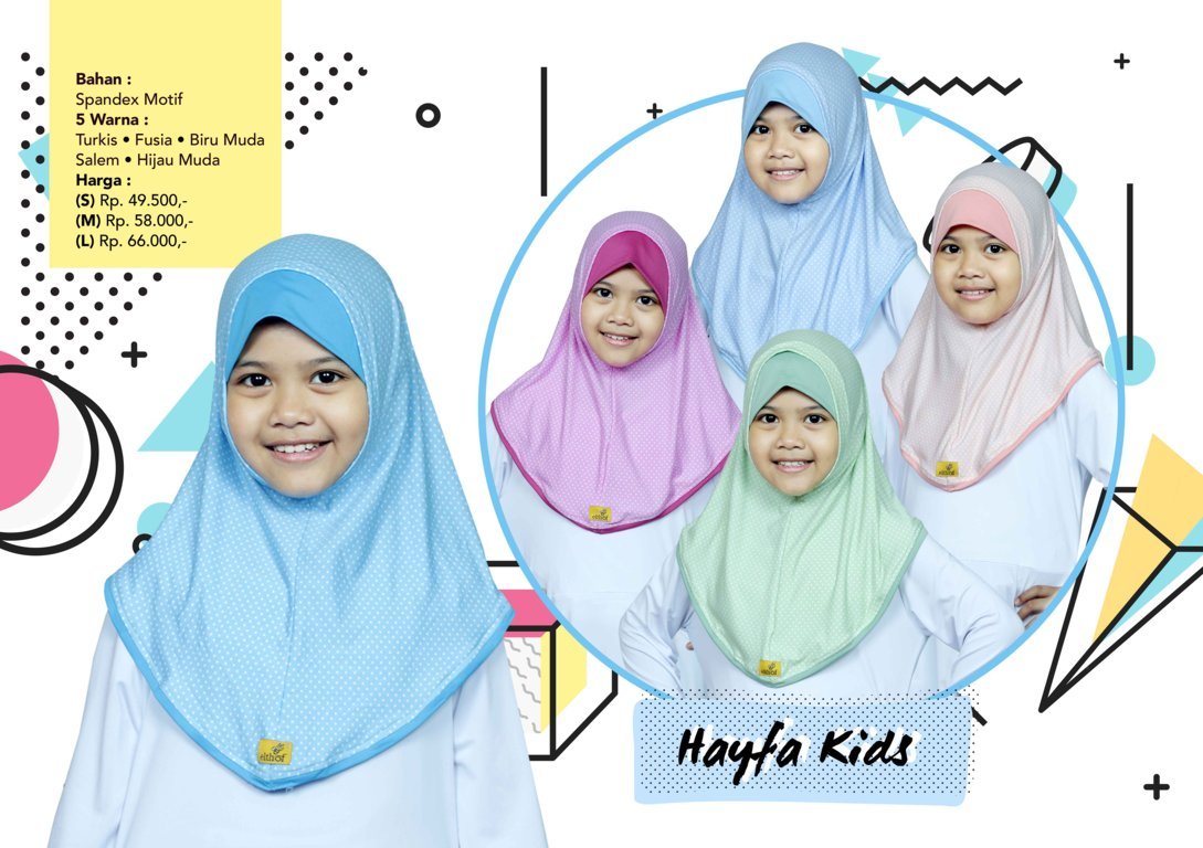 Jilbab Hayfa Kids | Solusi Muslim