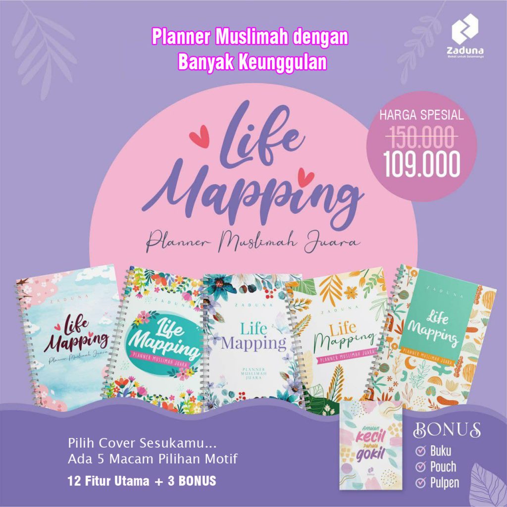 Buku Agenda Muslimah Life Mapping | Solusi Muslim